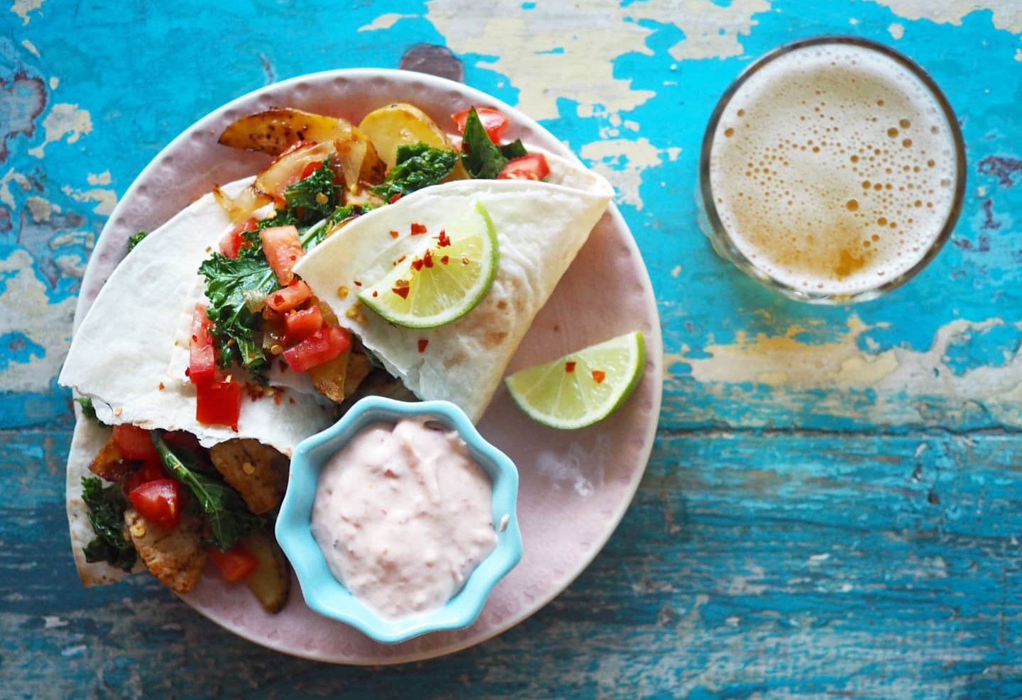 Viikon olut ja ruoka -pari: Perunafajitakset ja gose -olut - Juomaposti