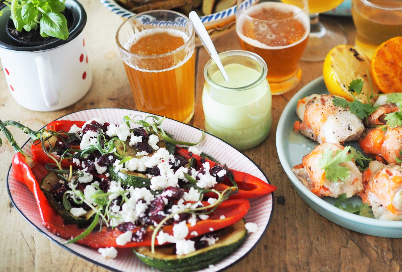 Viikon olut ja ruoka -pari: Olutpaahdettu kasvissalaatti fetalla ja ...