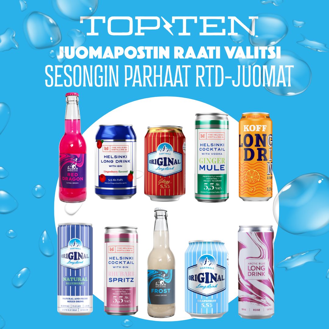 Sesongin Top Ten Ready to drink(RTD)-juomat ovat täällä! - Juomaposti